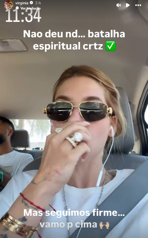 Doente, Virginia reza durante madrugada e atualiza estado: ‘Surreal ...