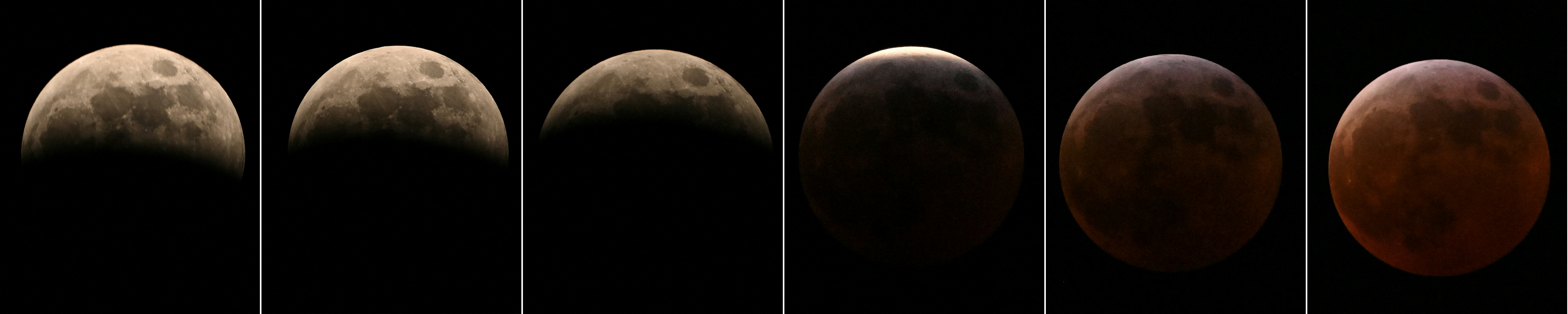 'Lua de Sangue': veja fotos do eclipse lunar pelo mundo - Rádio Itatiaia