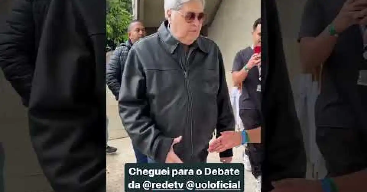 Veja como Datena chegou para o debate da Rede TV - Rádio Itatiaia